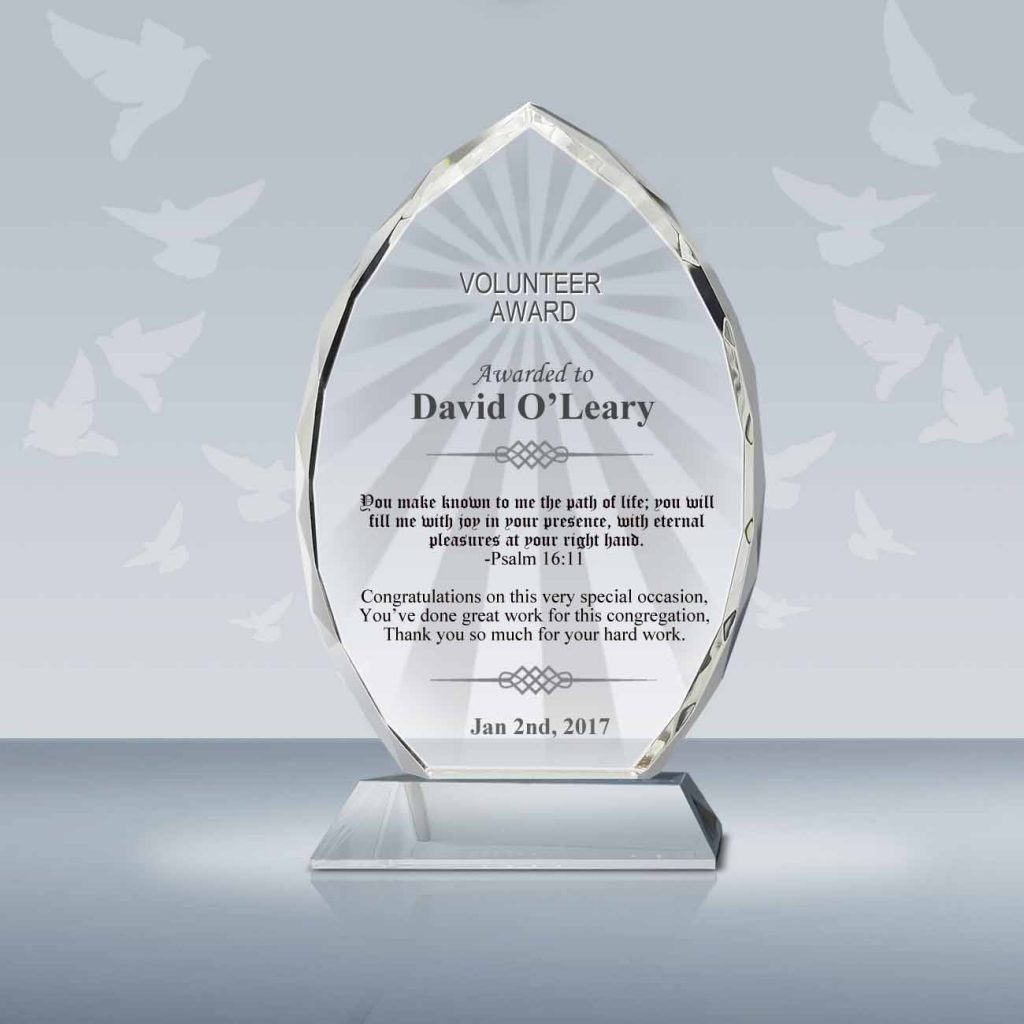 Pastor Appreciation Gift – Sunflower Award (014) – Goodcount 3D Crystal ...
