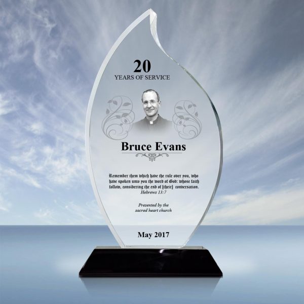 Pastor Anniversary T Crystal Moon Plaque 009 Goodcount 3d Crystal Etching T And Award