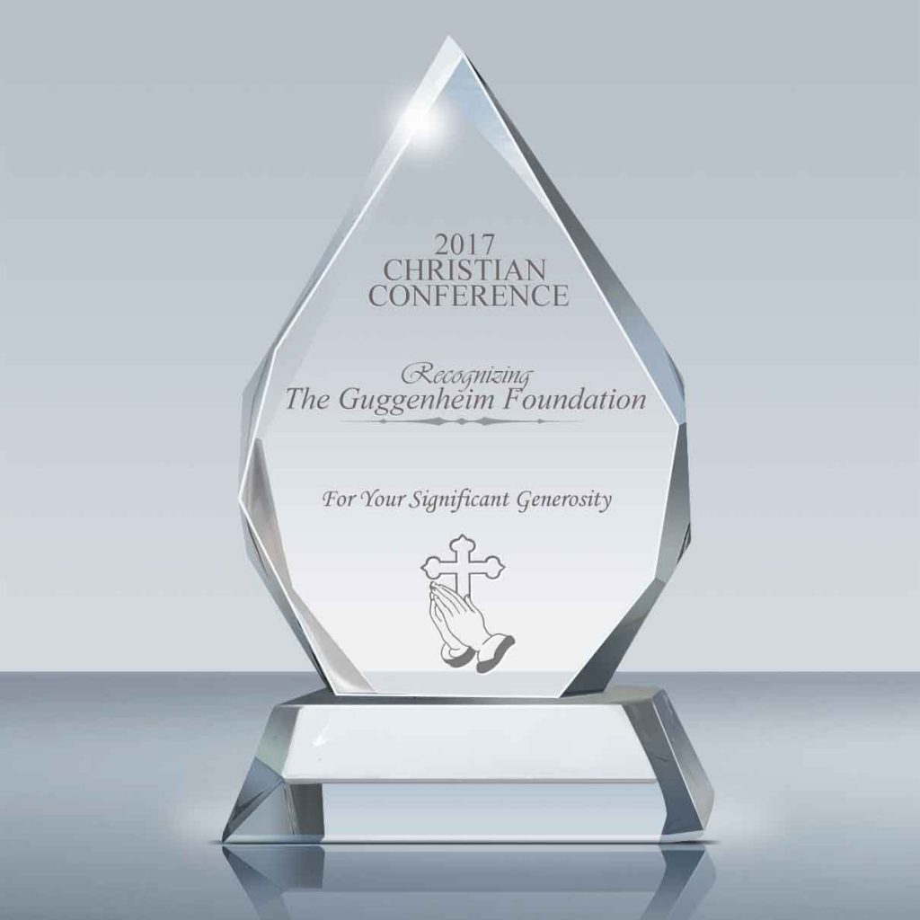 Retirement Gift Crystal Plaque – Progress Award (019) – Goodcount 3D ...