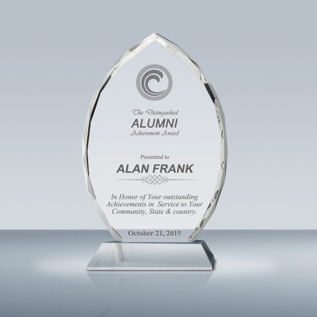 Alumni Gift – Crystal Zenith Award (010) – Goodcount 3D Crystal Etching ...