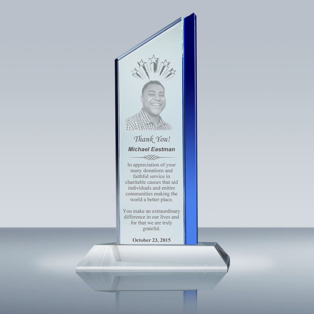 Community Service Crystal Award – Crystal Circle Plaque (016 ...