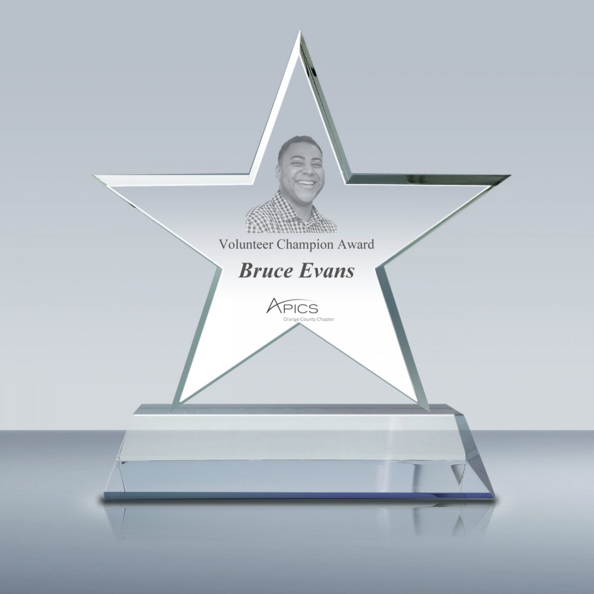 Community Service Crystal Award – Crystal Circle Plaque (016 ...