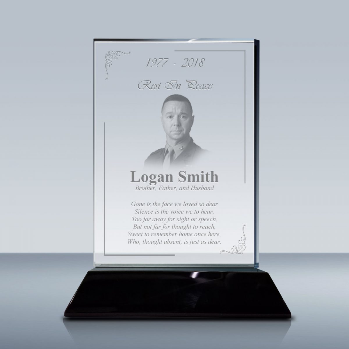 Memorial Photo Crystal – Goodcount 3D Crystal Etching Gift & Award
