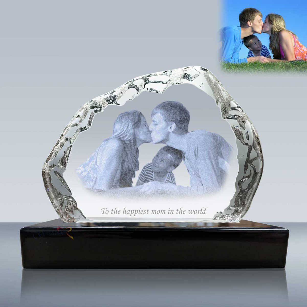 Etched Photo Crystal Oval with Base (A00502) – Goodcount 3D Crystal ...