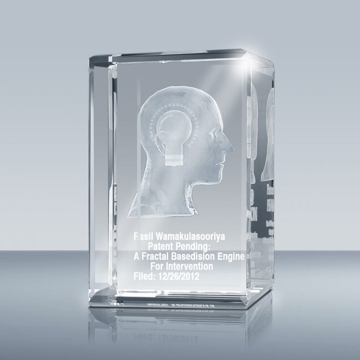 3d Crystal Award Goodcount 3d Crystal Etching T And Award